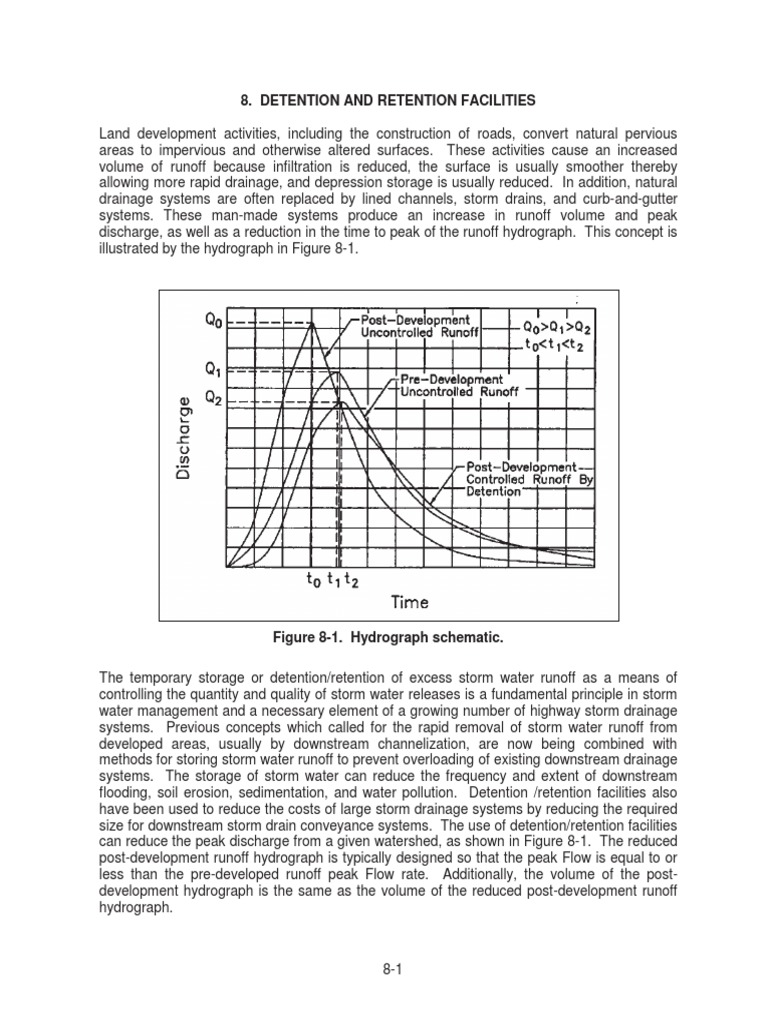 Detention and Retention Facilities | PDF | Stormwater | Surface Runoff