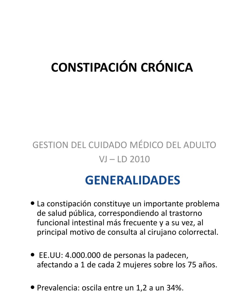 Colopatia Funcional | PDF | Estreñimiento | Síndrome del intestino ...