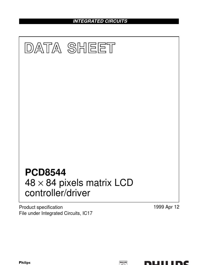 pcd8544 NOKIA3310 | PDF | Liquid Crystal Display | Cmos