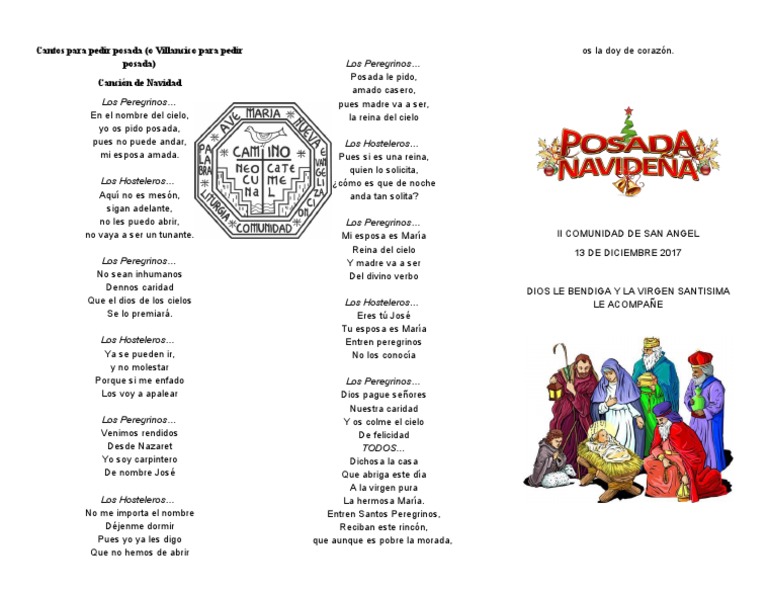 Cantos para Pedir Posada | PDF | María, madre de Jesús | Navidad
