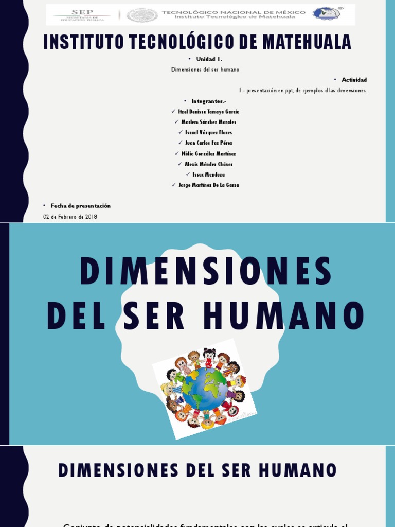 Dimensiones del Ser Humano | PDF | Felicidad | Homo Sapiens