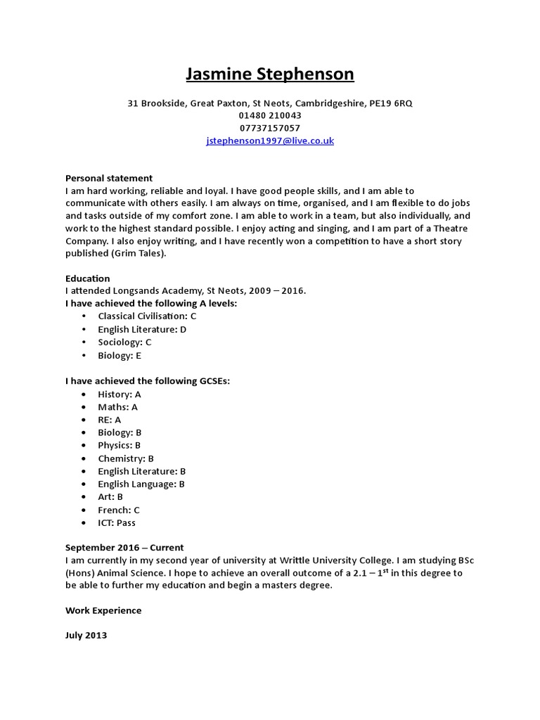 Updated CV | PDF | Communication | Behavior Modification