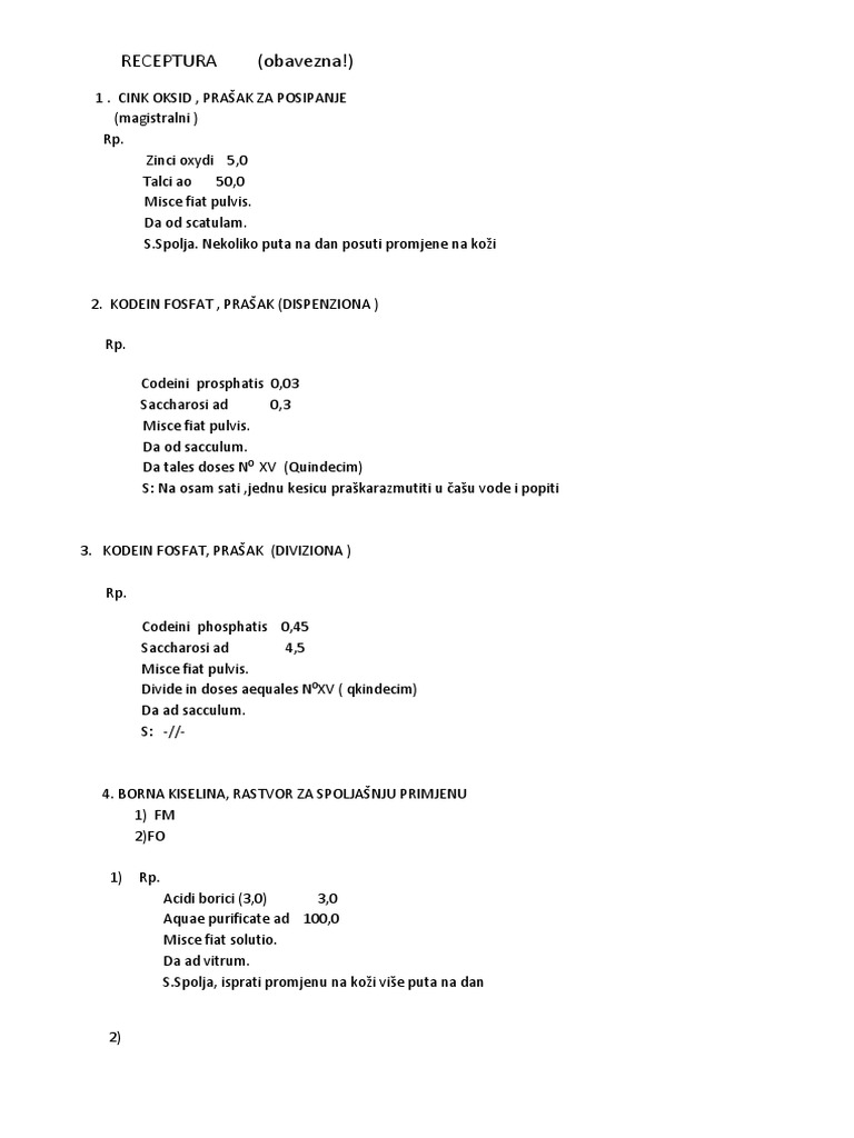 Receptura | PDF