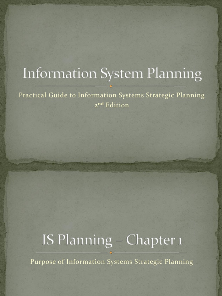Practical Guide To Information Systems Strategic Planning 2 Edition ...