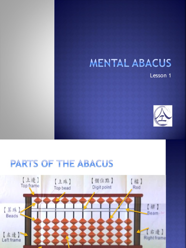 Mental Abacus Lesson 1 | PDF