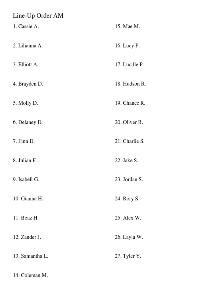 Line Order 2017-18 | PDF