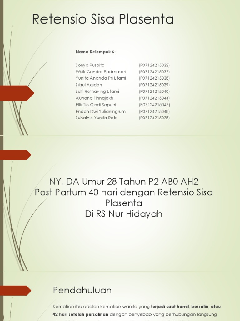 Retensio Sisa Plasenta-1 | PDF