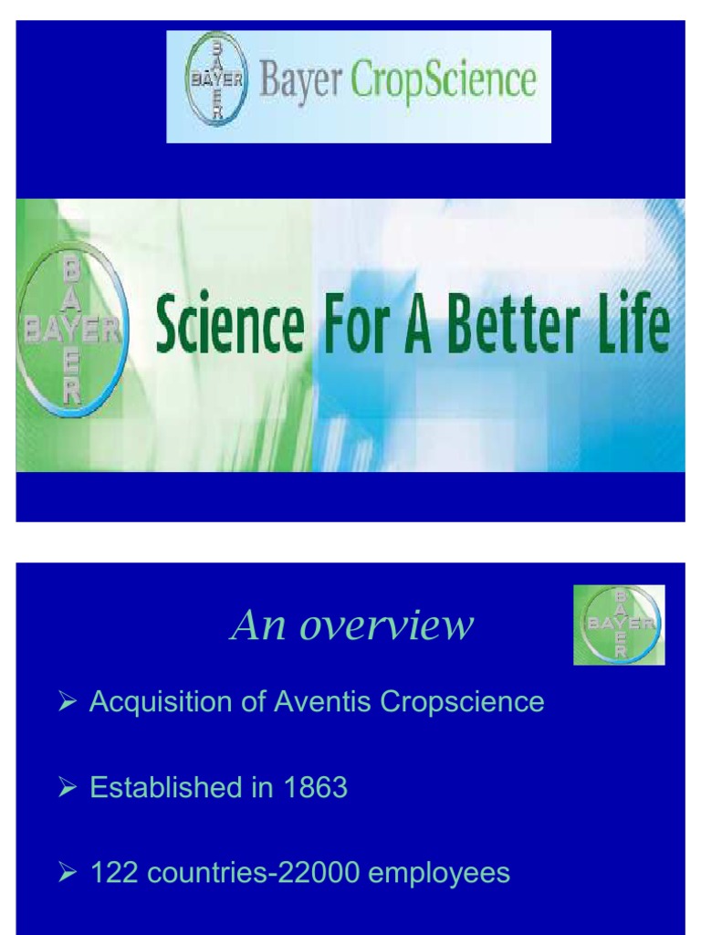 Bayer Crop Science Overview | PDF | Agriculture | Food And Drink