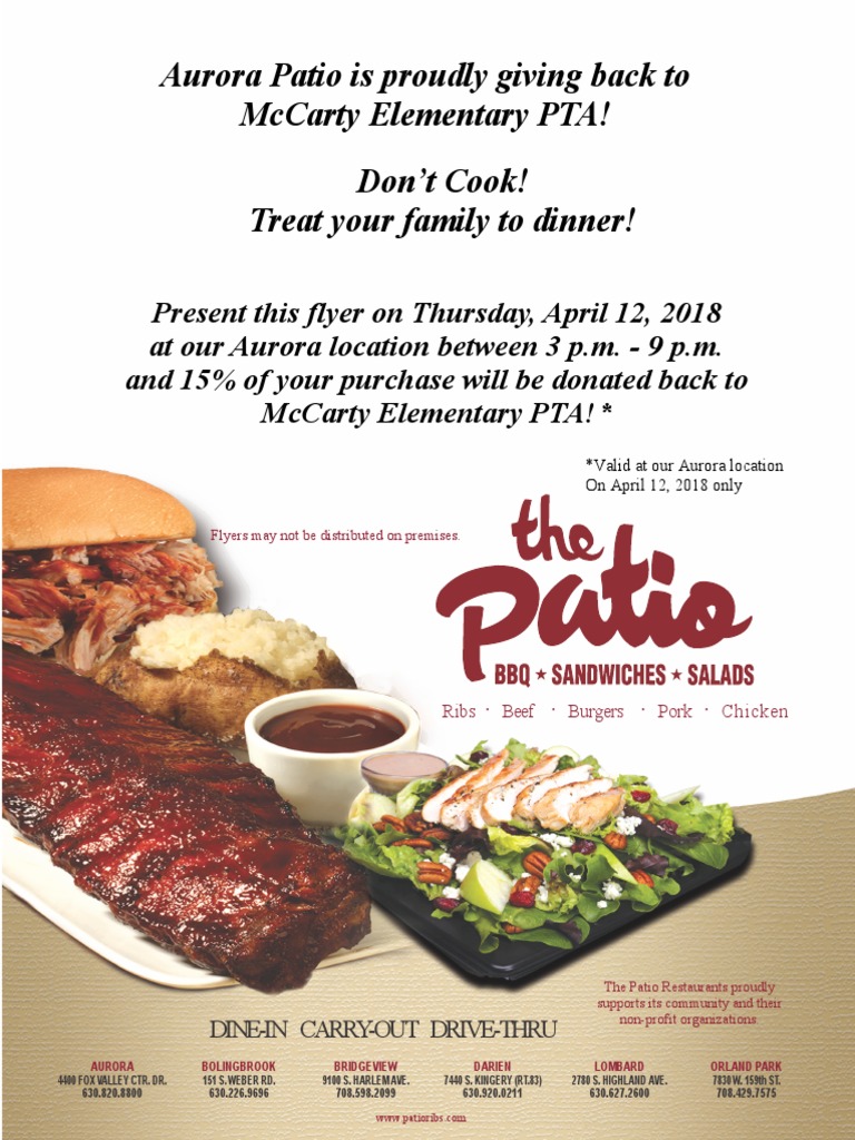 Patio Flyer April 12 2018 | PDF