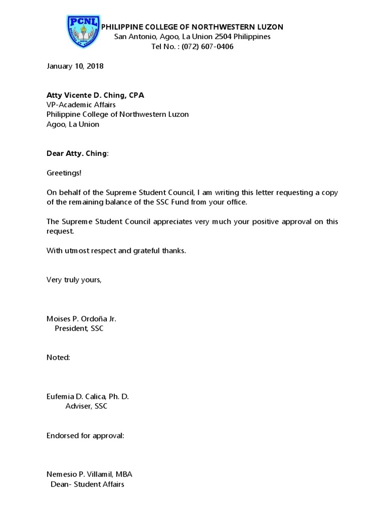 Letter For Sportsfest | PDF