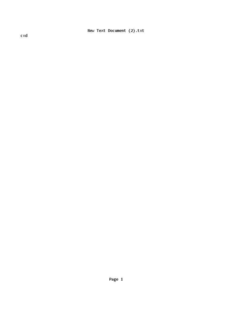 New Text Document (2) .TXT CVD | PDF