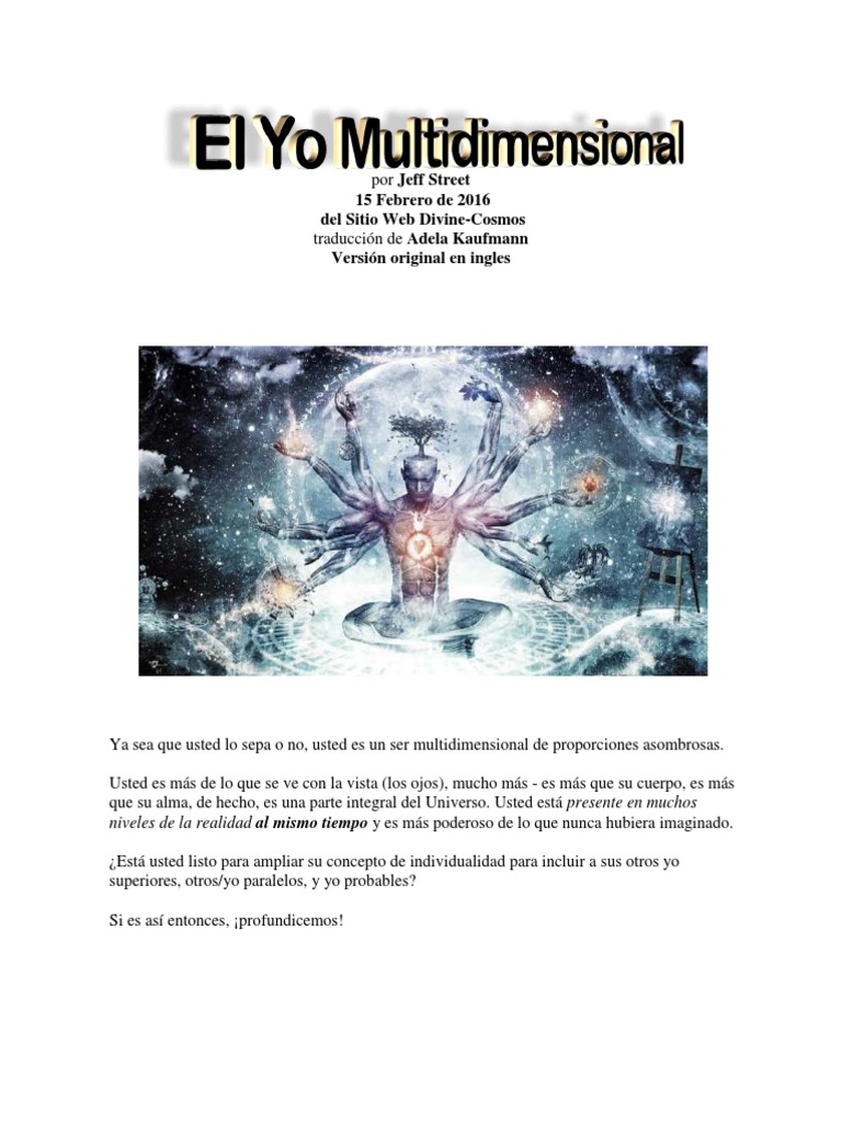 Somos seres multidimensionales | PDF | Alma | Evolución