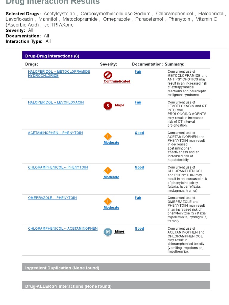 Drug Interactions Results - MICROMEDEX® | PDF | Breastfeeding | Food ...