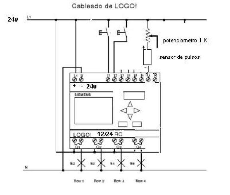 Cableado Logo Siemens | PDF | Electrónica | Ingenieria Eléctrica