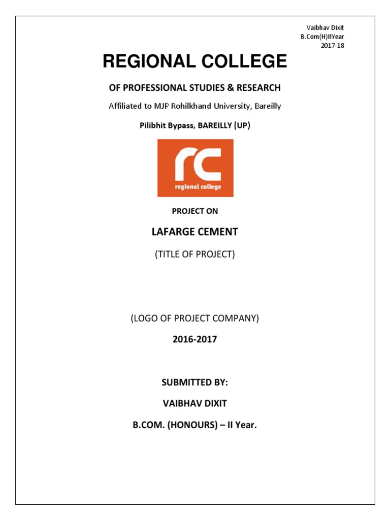 Lafarge Project | PDF | Concrete | Sustainability