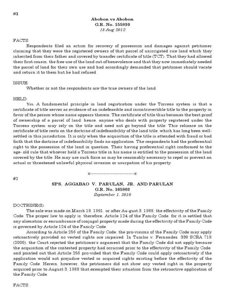 Civil Law Case Digests | PDF | Guarantee | Foreclosure