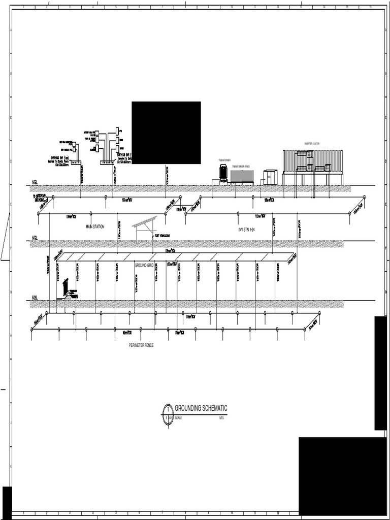 Grounding Schematic | PDF | Electrical Engineering | Electric Power