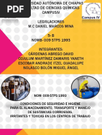 Seguridad en Sustancias Químicas NOM-005 | PDF | Ventilación (Arquitectura) | Incendios