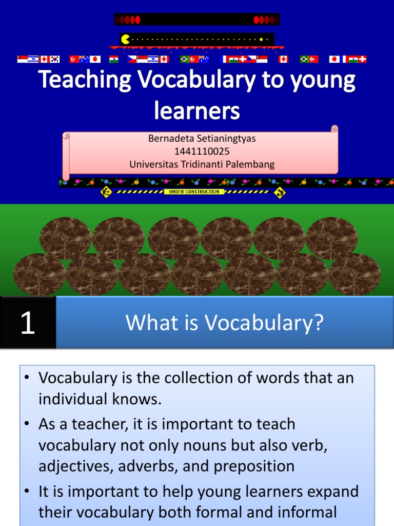 Teaching Vocabulary To Young Learners | PDF | Vocabulary | English As A ...