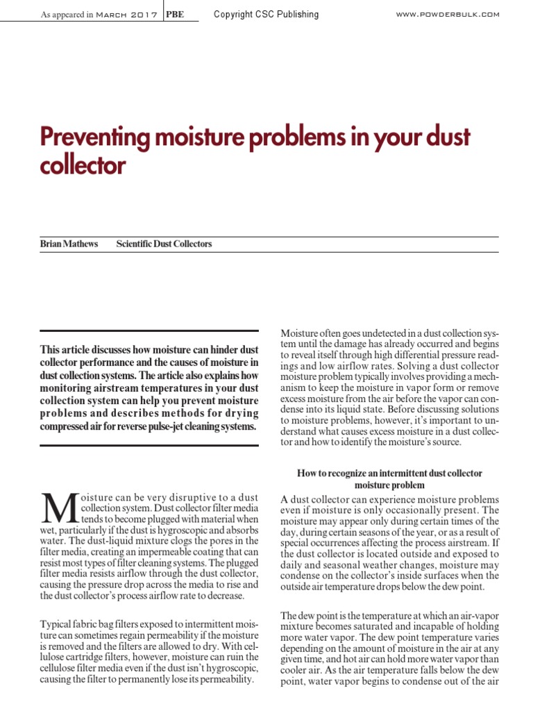 Preventing Moisture PBE March2017 | PDF | Clothes Dryer | Hvac