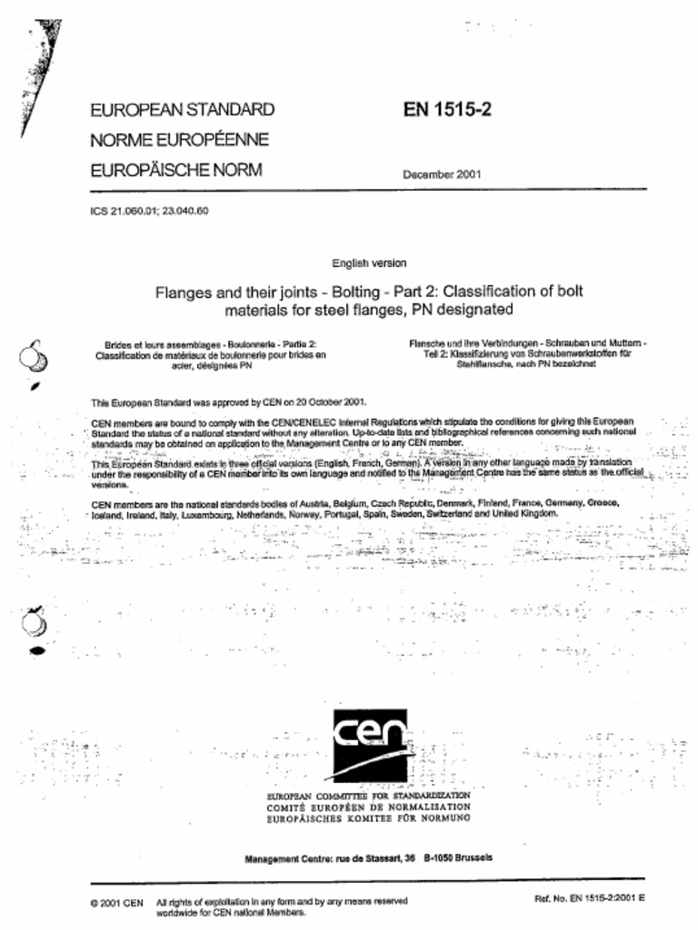 SR en 1515-2 - Prezoane-Clasificarea Materialelor | PDF