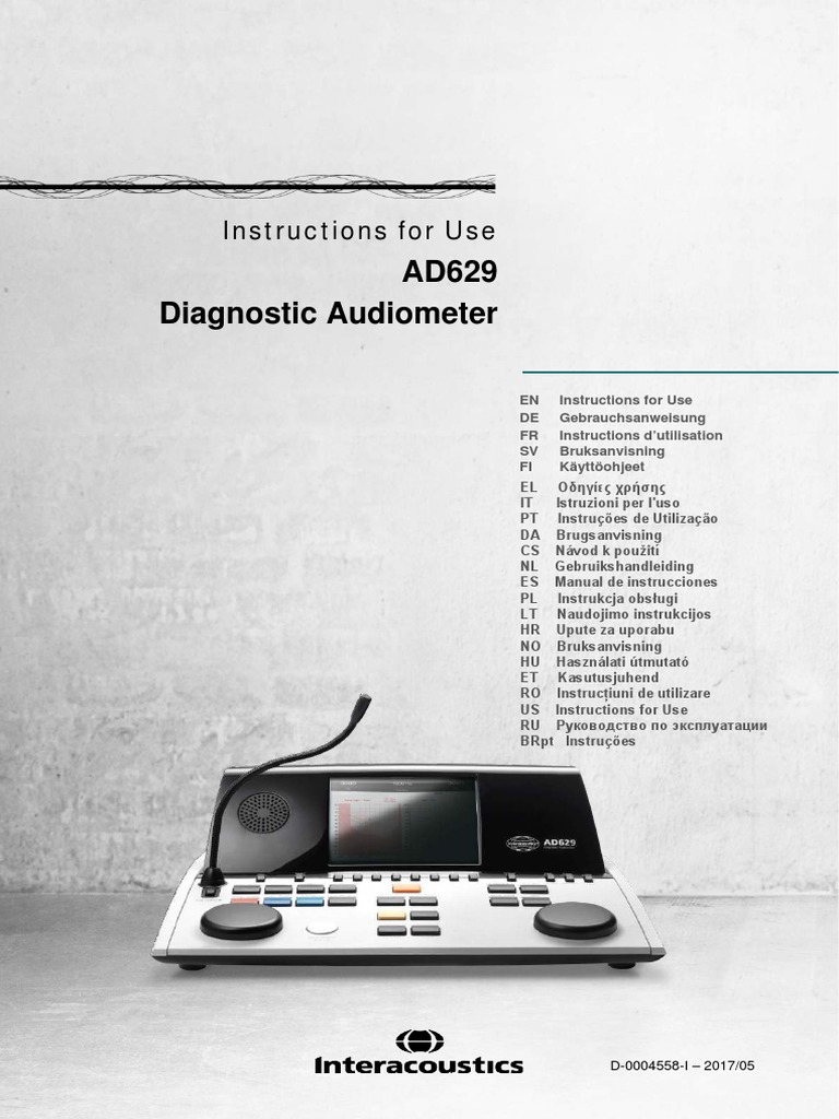 Manual de Instrucciones Instructions For Use Ad629 | PDF | Auriculares ...