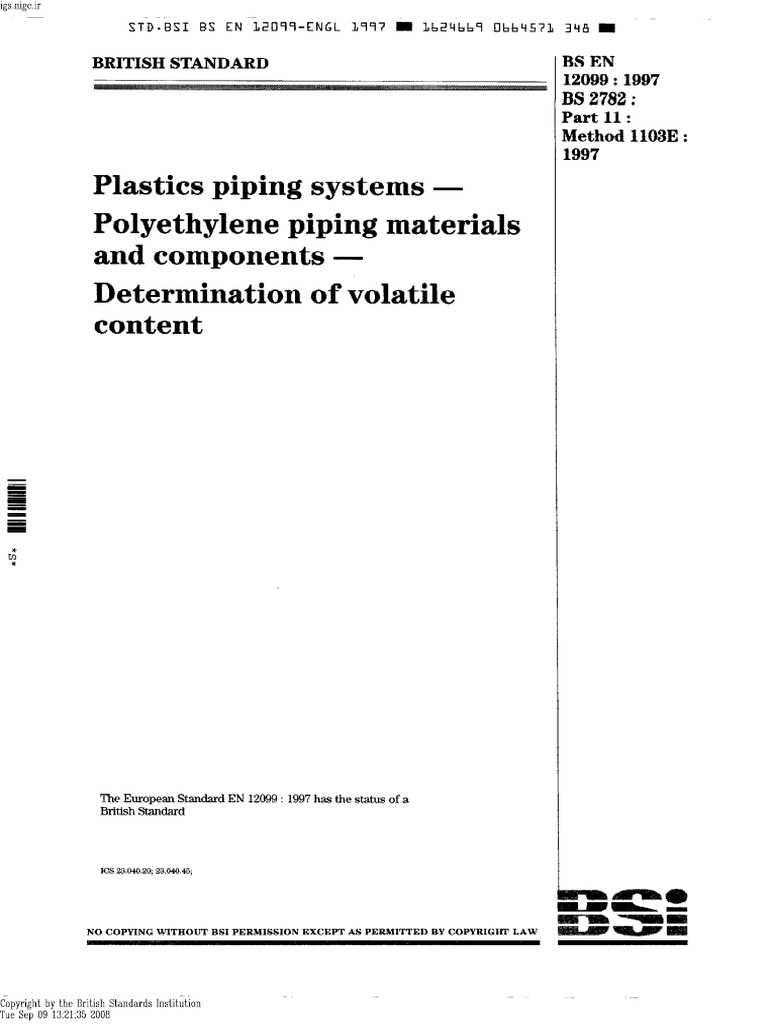 En 12099 | PDF