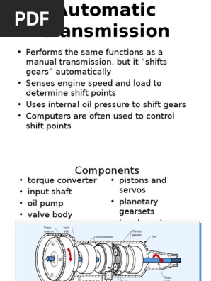 Automatic Transmission Diagram Pdf
