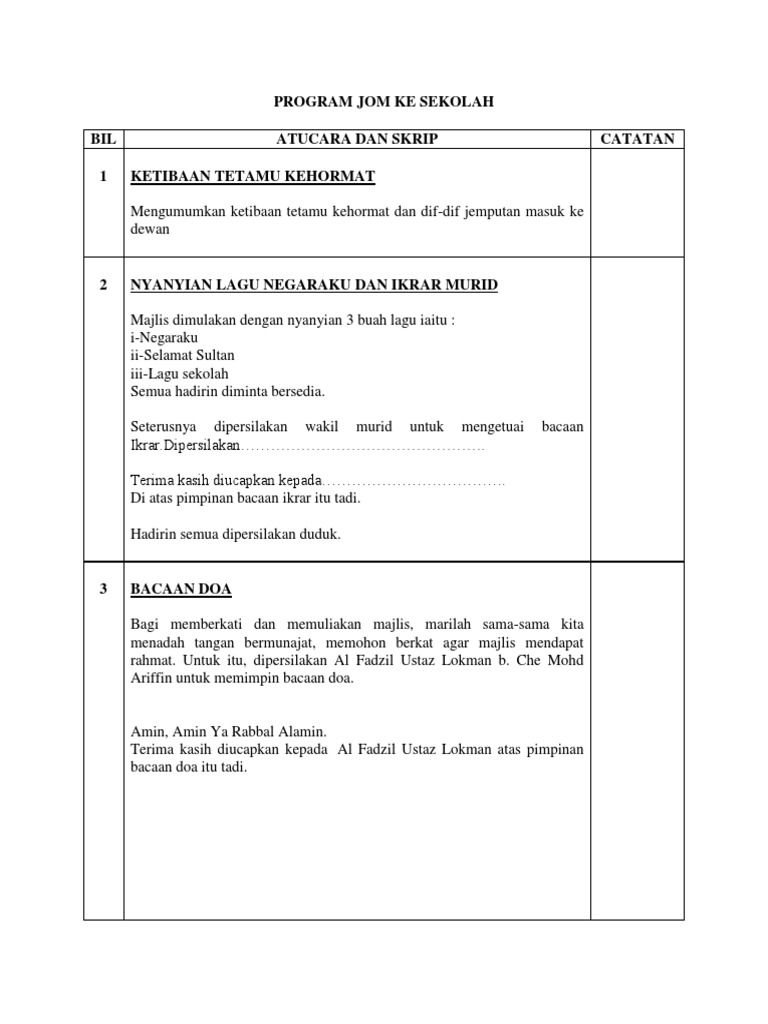 Program Back To School | PDF