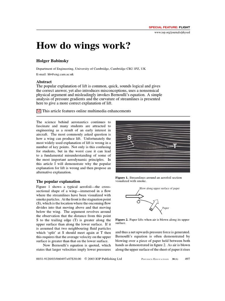 How Wings Work | PDF | Lift (Force) | Vortices