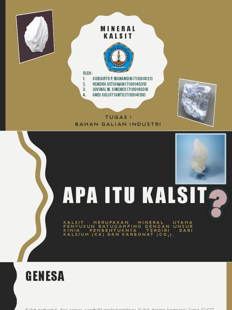 Proses dan Manfaat Kalsit | PDF