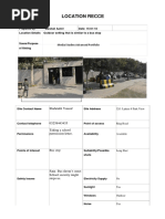 Location Recce Template PDF | PDF