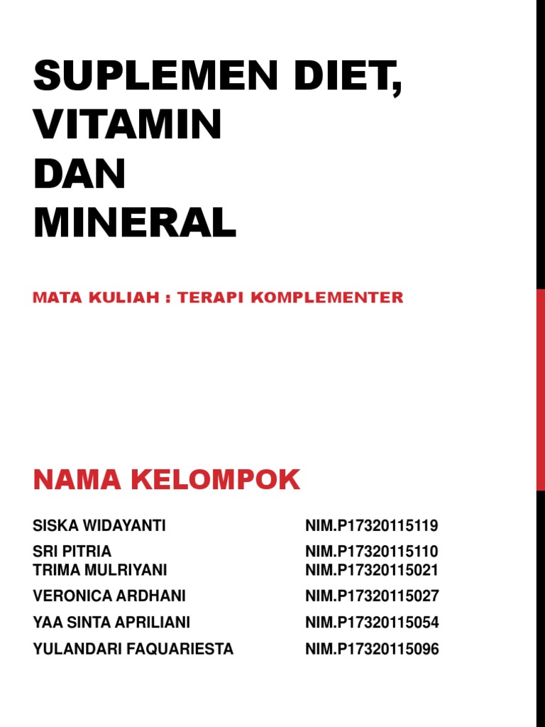 Terkom Suplemen | PDF | Kesehatan Holistik
