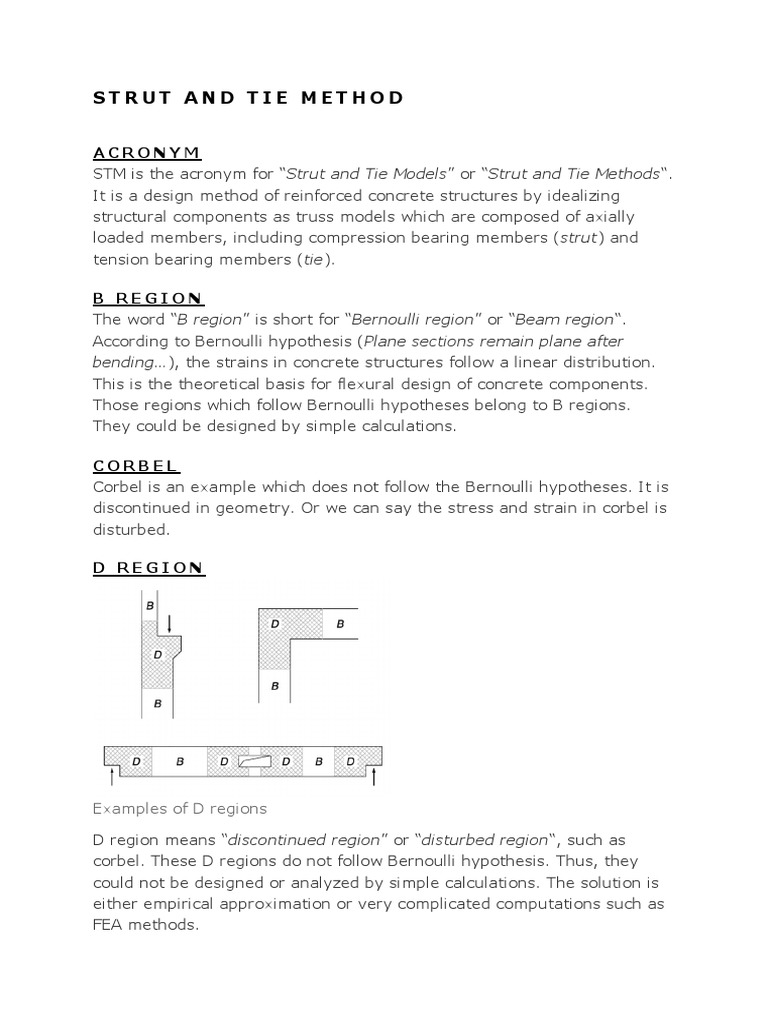 Strut and Tie Method | PDF | Bending | Beam (Structure)