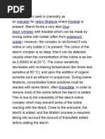 Iodine Starch Test Procedure and Results | PDF | Starch | Foods