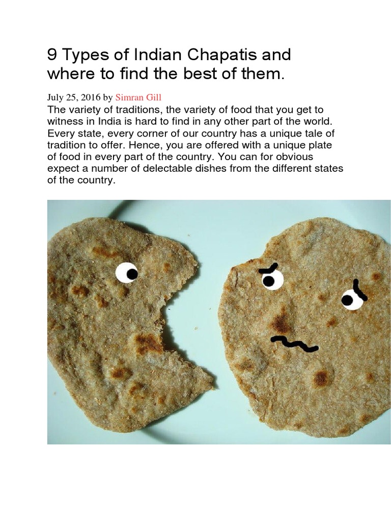 Indian Chapatis | PDF | Indian Cuisine | Asian Cuisine