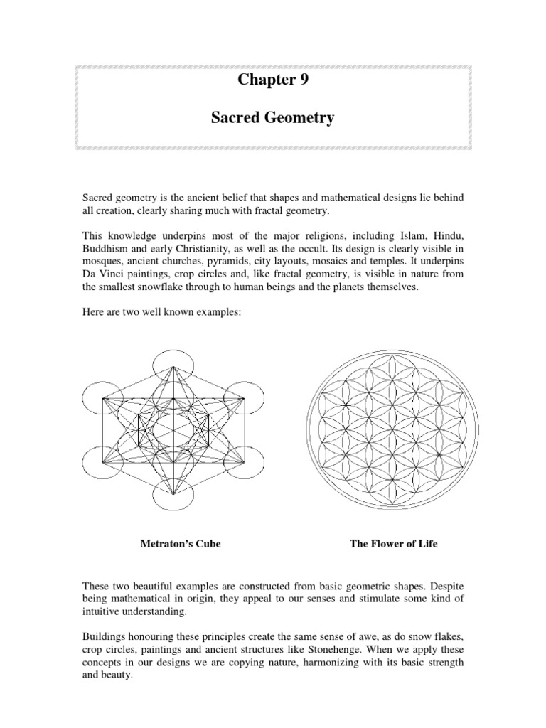 Chapter 9 - Sacred Geometry | PDF | Shape | Geometry