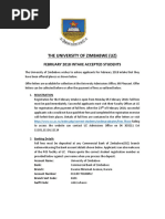 University of Zimbabwe Application Form | PDF | Permanent Residence ...