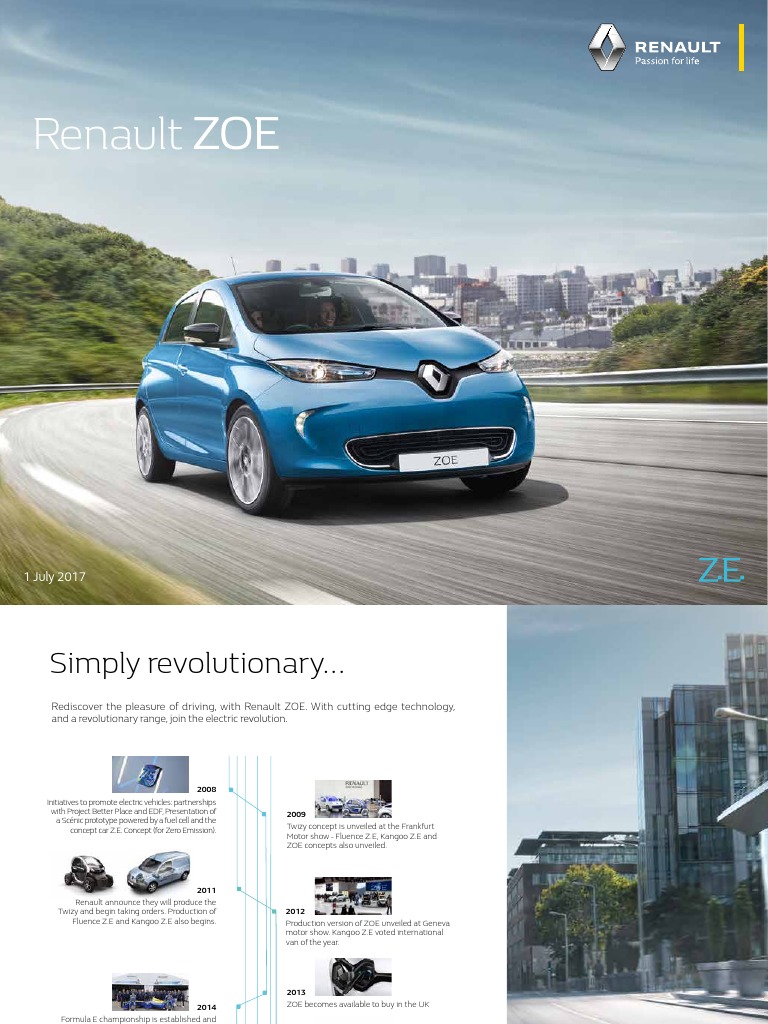 New Renault Zoe | PDF | Electric Vehicle | Renault