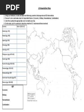 American Imperialism Map