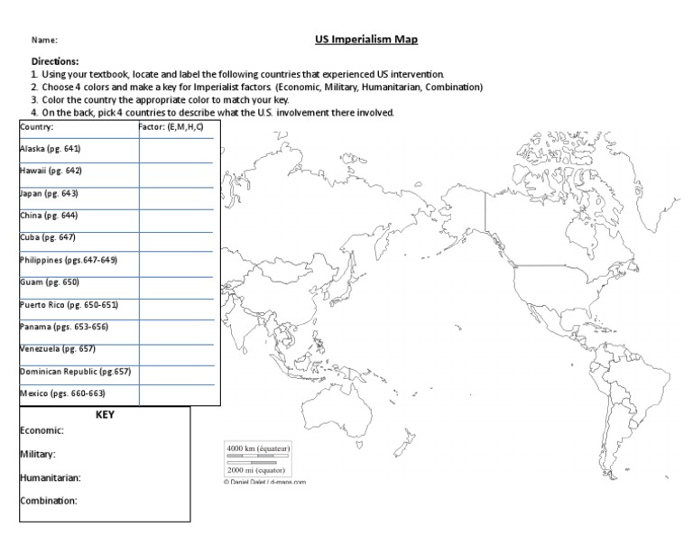 Us Imperialism Map | PDF