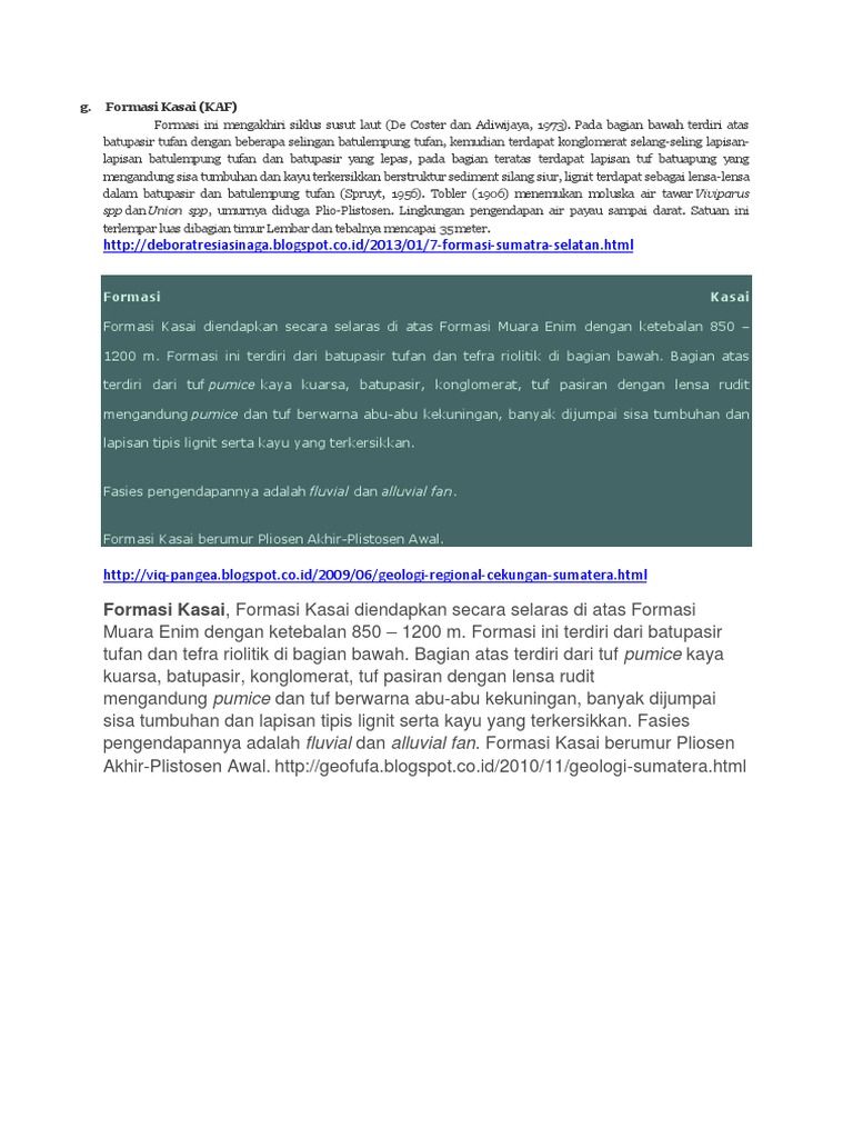 Formasi Kasai | PDF | Sains & Matematika