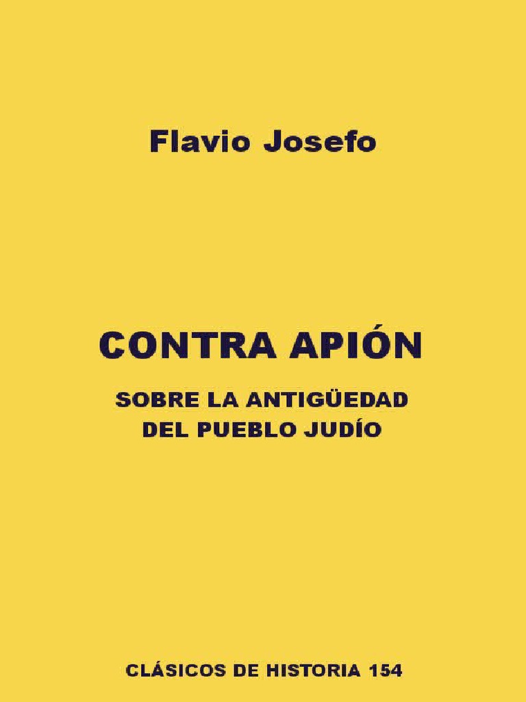 Contra Apion | PDF | Solomons | Nabucodonosor Ii