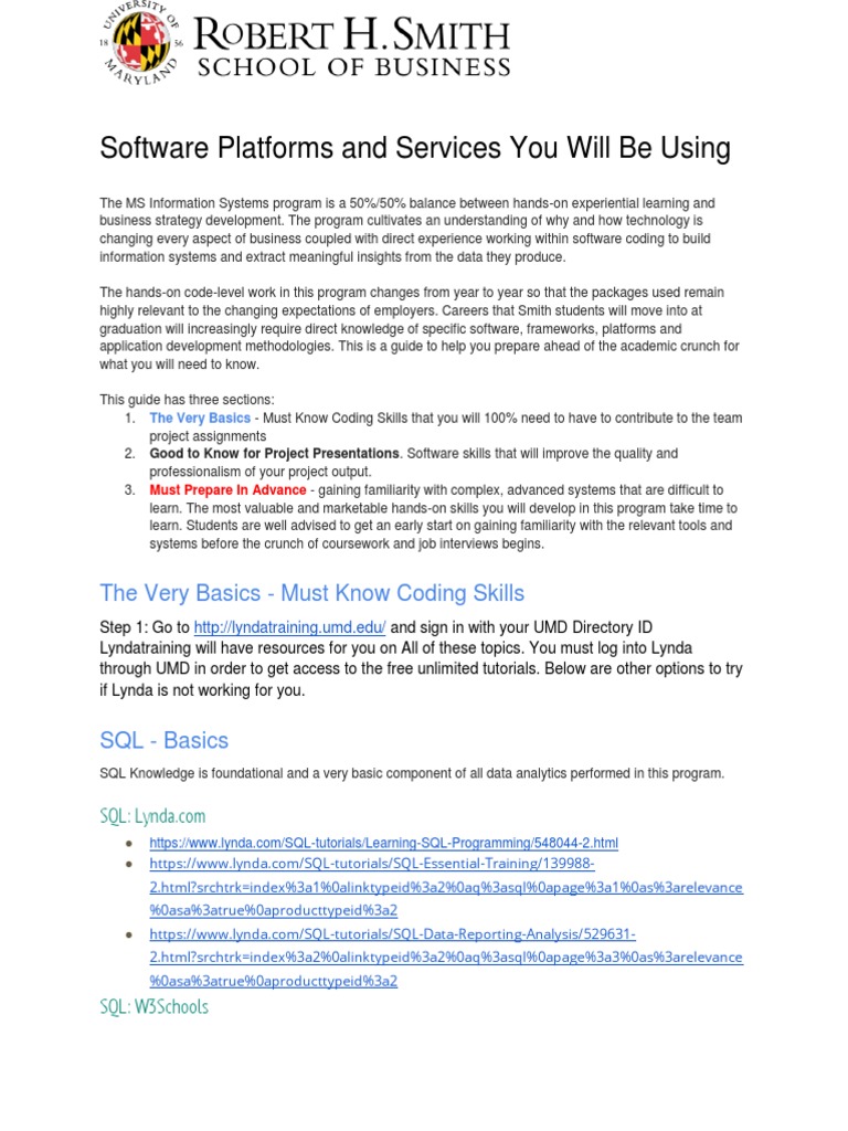 2017 MSIS Pre Skills | PDF | R (Programming Language) | Apache Hadoop
