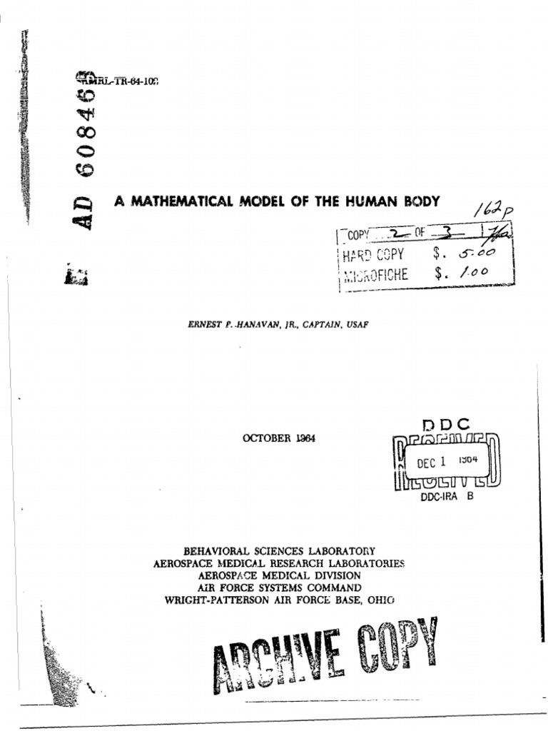 Hanavan Model Full | PDF | Center Of Mass | Geometry