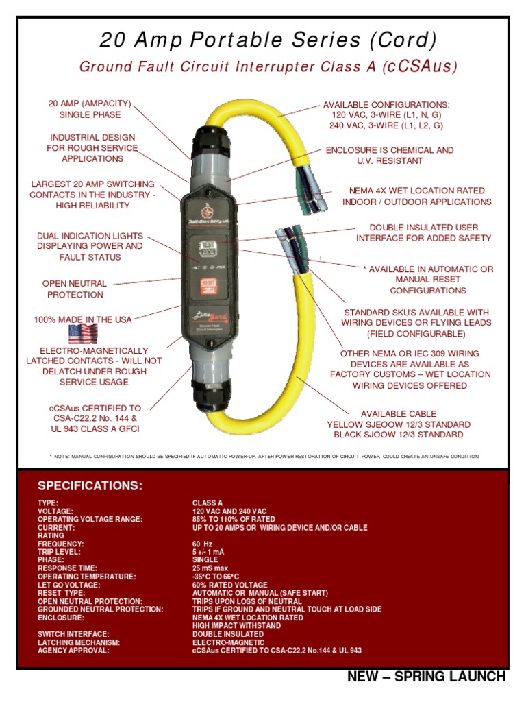20amp Port | PDF | Electrical Wiring | Equipment