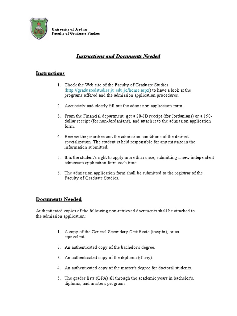 Graduate Application Guide | PDF | University And College Admission ...