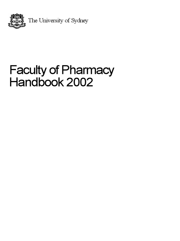 Pharmacy 2002 | PDF | Postgraduate Education | Academic Degree