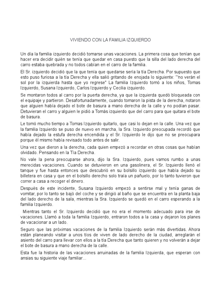 Familia Izquierdo. Dinamicca | PDF | Ocio | Entretenimiento (general)