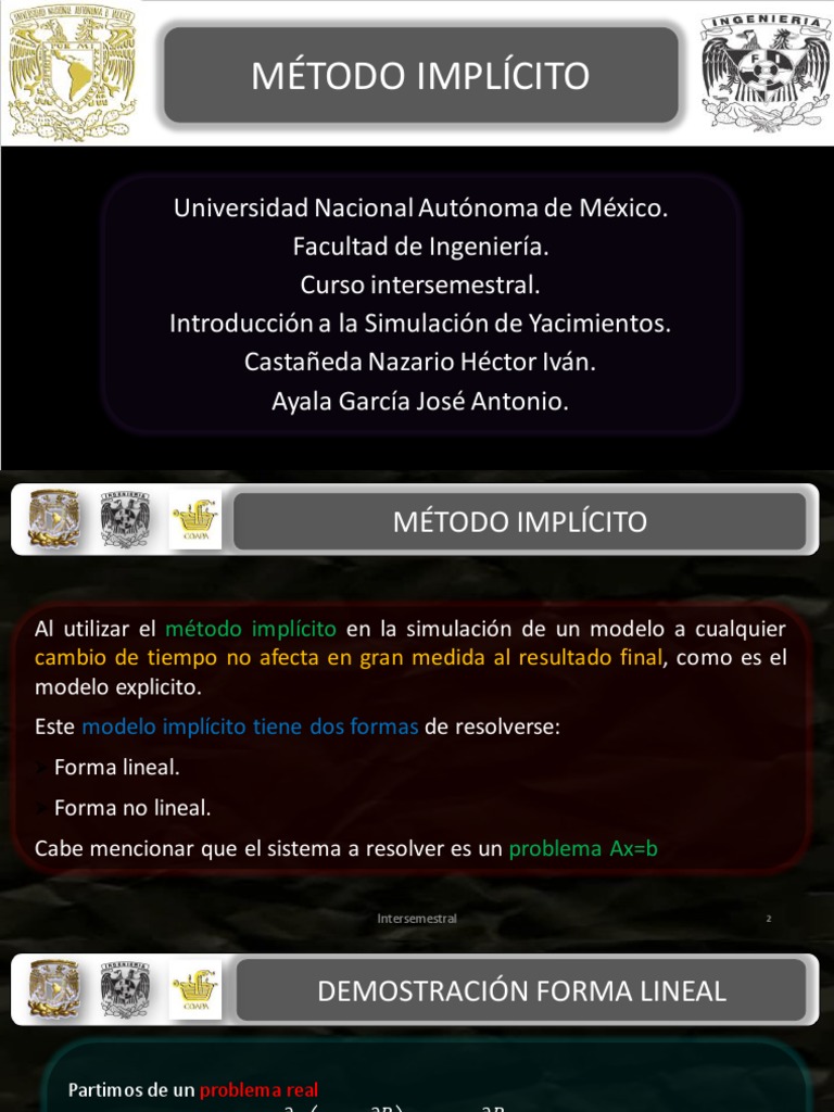 03-Método Implicito | PDF | Ecuaciones | Simulación